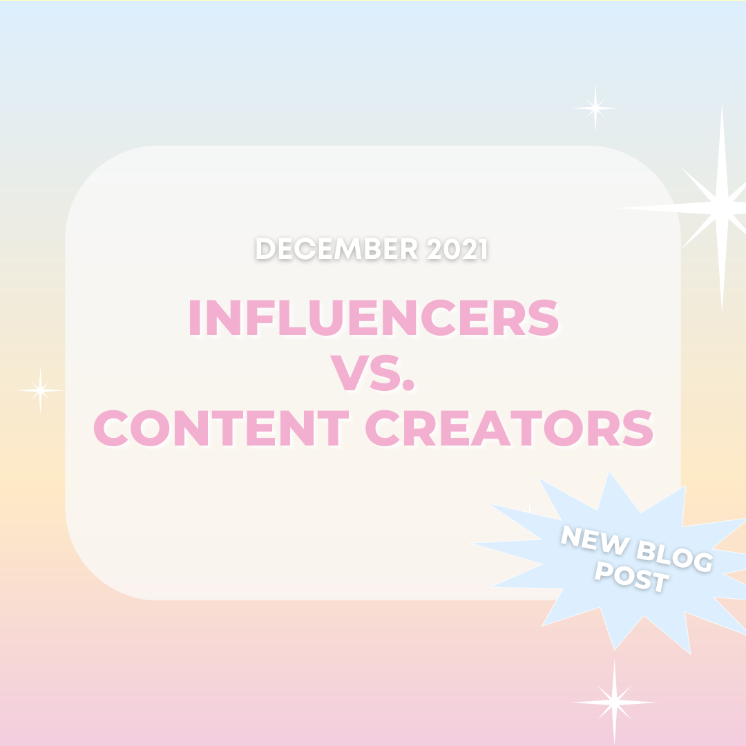 Influencer vs. Content Creator - Jive PR + Digital